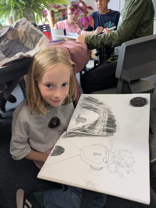 Ashmead Primary School - Storytelling through drawing in Lime class